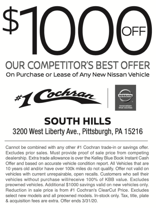 1 Cochran Nissan South Hills