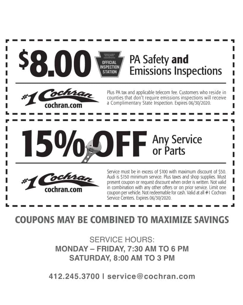 Both Inspections Just $8 PLUS 15% Off Service | #1 Cochran