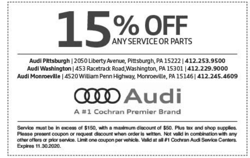 Audi Service Specials | #1 Cochran