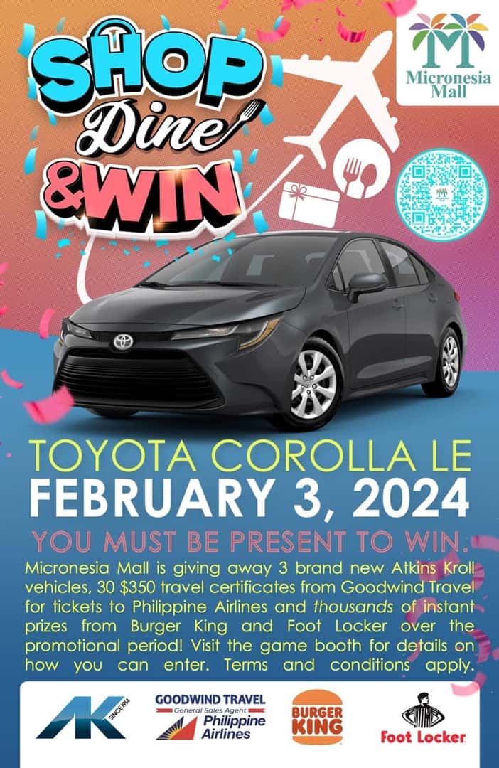 Micronesia Mall Shop & Win Vehicle information | Atkins Kroll Guam