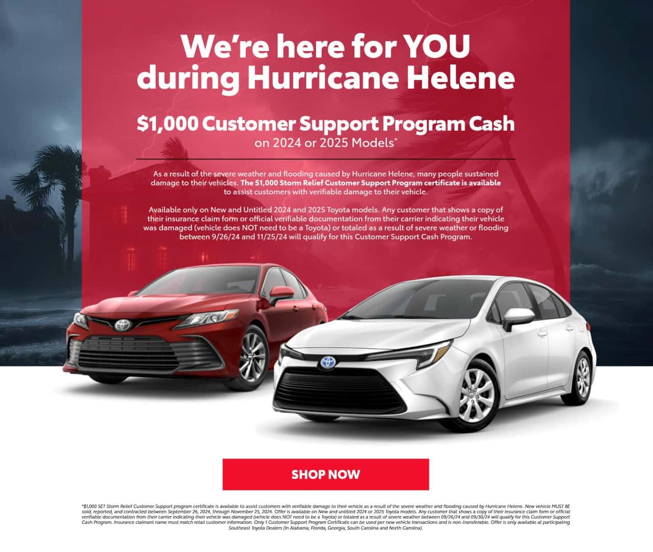Hurricane Relief | Butler Toyota