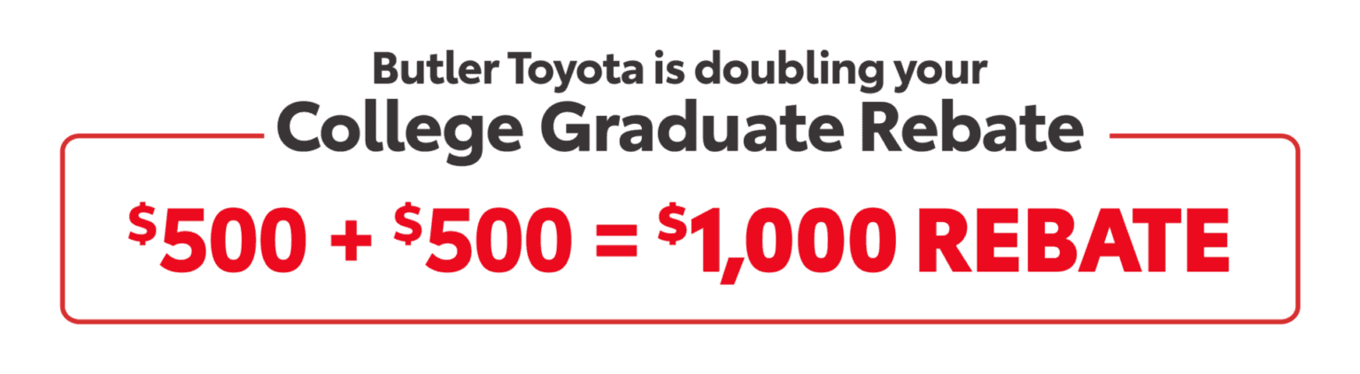 College Grad Rebate & Program | Butler Toyota in Macon GA