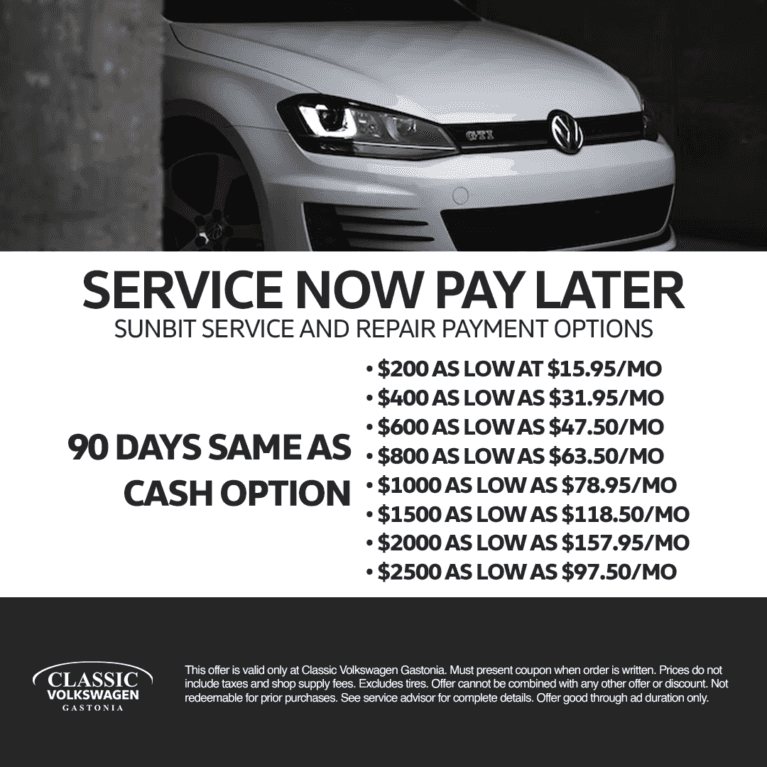 VW Service & Parts Special Offers | Classic Volkswagen Gastonia