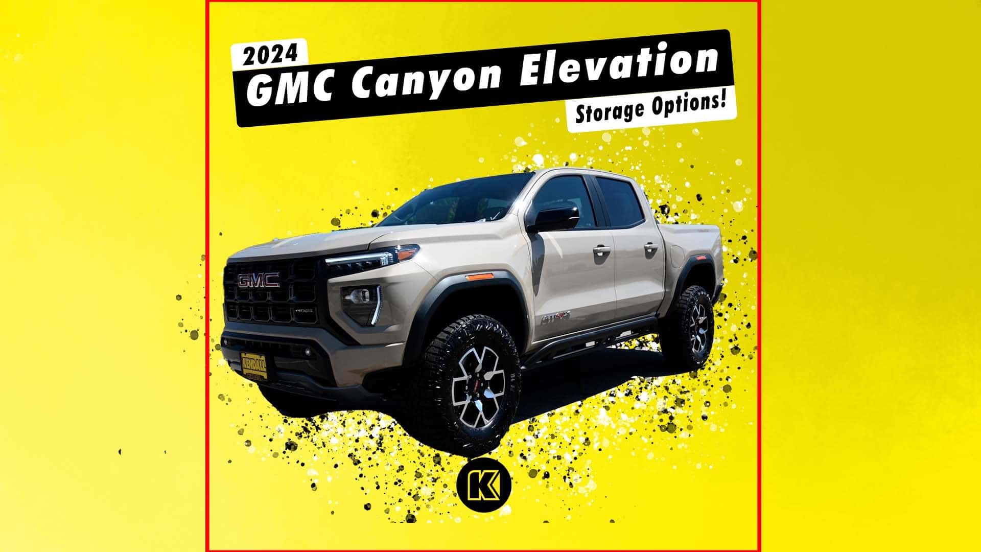 Storage Options in the 2024 GMC Canyon Elevation | Kendall at the Idaho ...