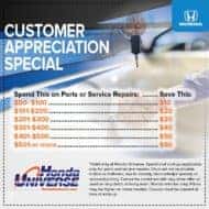 Auto Service Specials | Honda Universe near Freehold