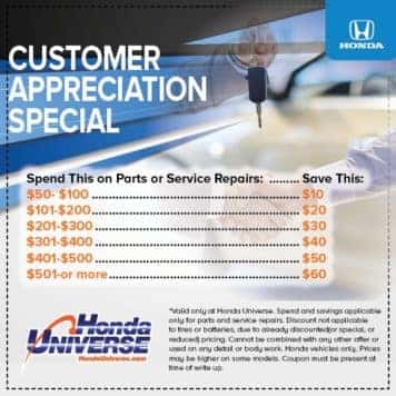 Auto Service Specials | Honda Universe near Freehold
