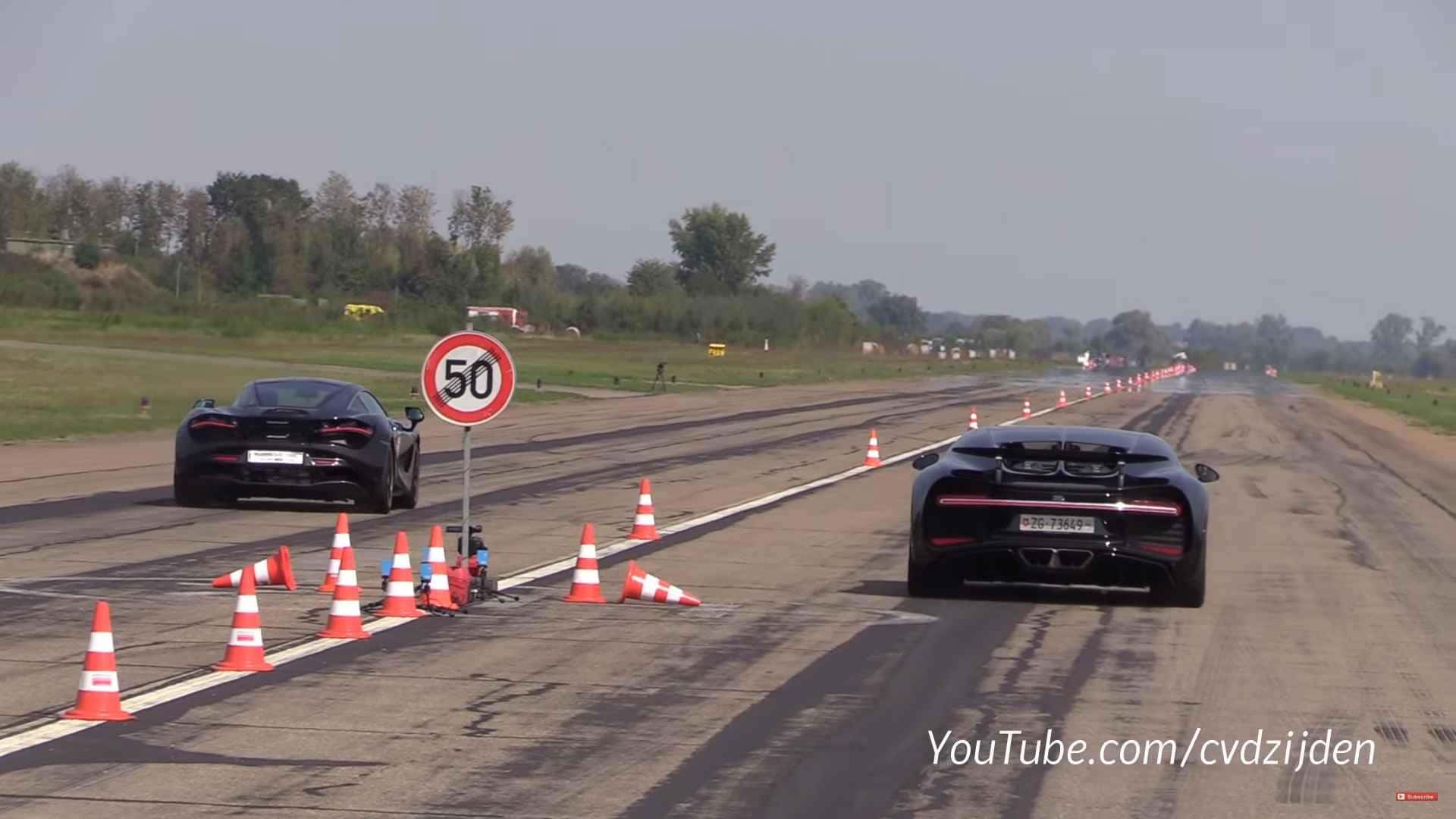 Bugatti Chiron ver On McLaren 720S In Rolling Drag Race | Luxury Auto ...