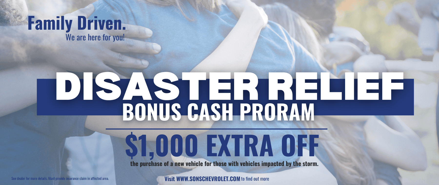 Disaster Relief at SONS Chevrolet | SONS Chevrolet