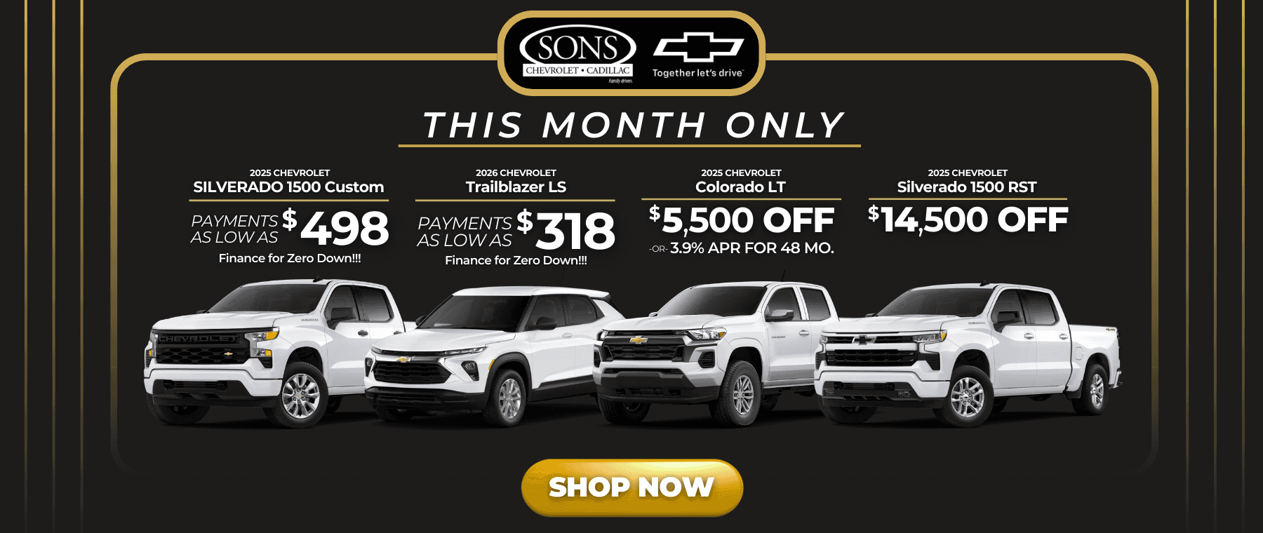SONS Chevrolet Columbus | New and Used Car Dealership Columbus, GA
