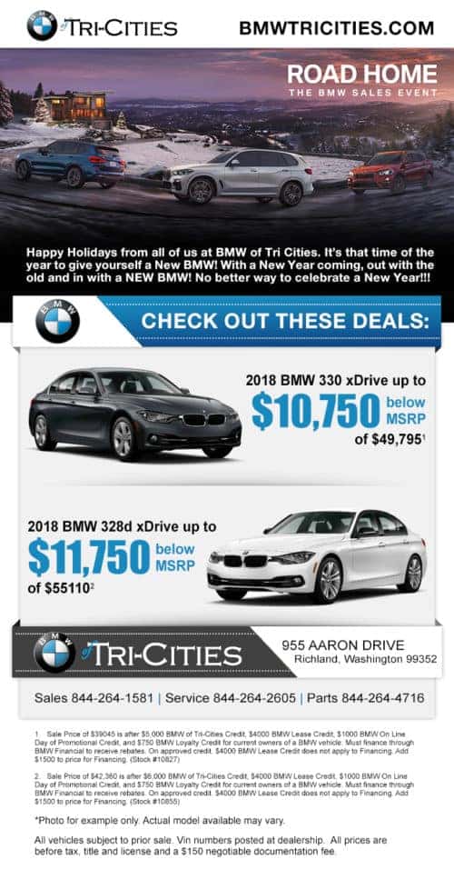 BMW Road Home Promotion | BMW of Tri-Cities