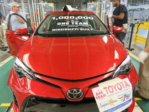 Toyota Produces One Millionth Corolla in Mississippi | Westboro Toyota